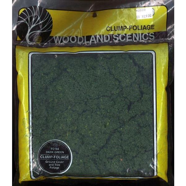 WOODLAND SCENICS（ウッドランドシーニックス）社製　素材　ノンスケールClump-Foliage（クランプフォーリッジ）Large Bag ［ラージバッグ（大袋）］細かめの塊感を持たせたスポンジ素材です。藪や樹木の葉の表現にど...