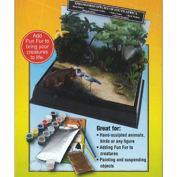 WOODLAND SCENICS（ウッドランドシーニックス）社製　キット　ノンスケール動物や昆虫、海洋生物などの製作に最適な造形素材セットです。造形用の粘土や塗料、繊維素材に筆やヘラ、接着剤が含まれております。台座ベースと背景板は付属しませ...