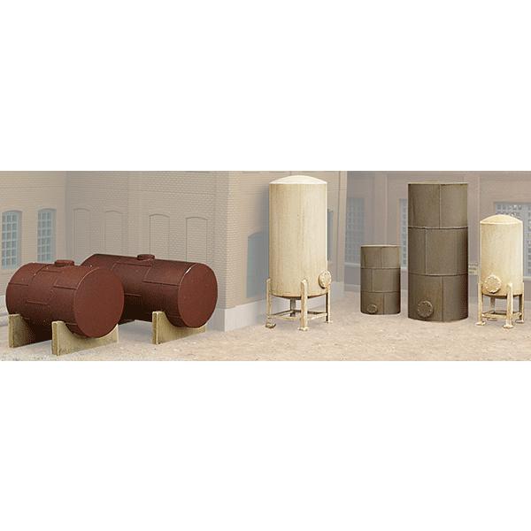 WALTHERS（ウォルサーズ）社製　未塗装キット　N(1/160)サイズ工場はもちろん、建物の屋上や、付帯施設に汎用的にお使いいただけるタンクです。情報編集：さかつうギャラリー