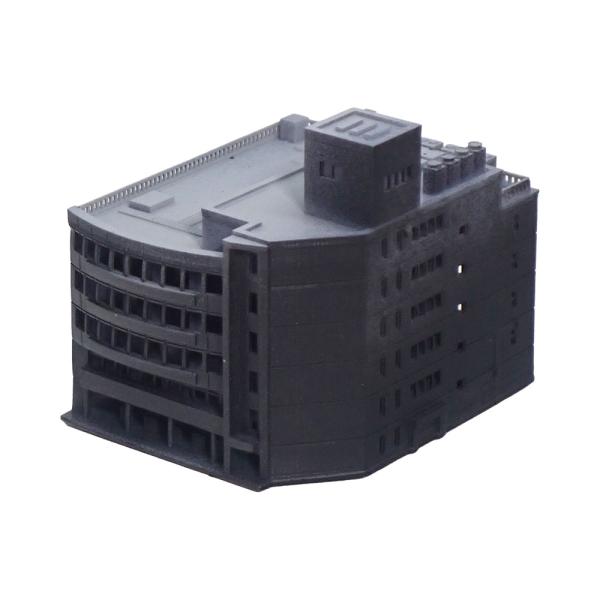DioramaCity（ジオラマシティ）製品　3Dプリントパーツ未塗装キット　1/600スケール全体サイズ：約 4cm x 4.5cm x 高さ4cmベランダなど突出している部分に細い柱状のサポート材がついています。気になる方は切り取ってご...