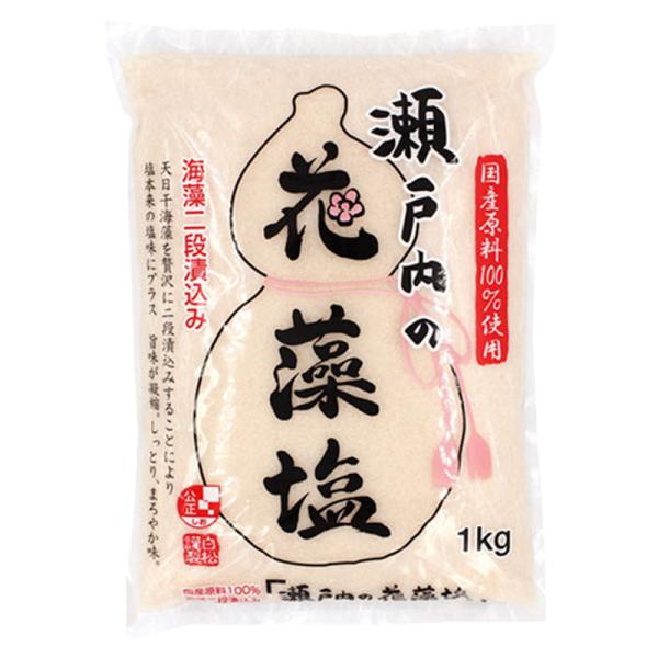 瀬戸内海の海水を１００％使用した海塩を、瀬戸内の地にて藻塩に仕上げています。天日干海藻を贅沢に二段漬込みすることにより、塩本来の塩味にプラス旨みが凝縮。しっとり、まろやか味。際立つ旨味が、お料理・お漬物の味をレベルアップ！しっとり、粗塩タイ...