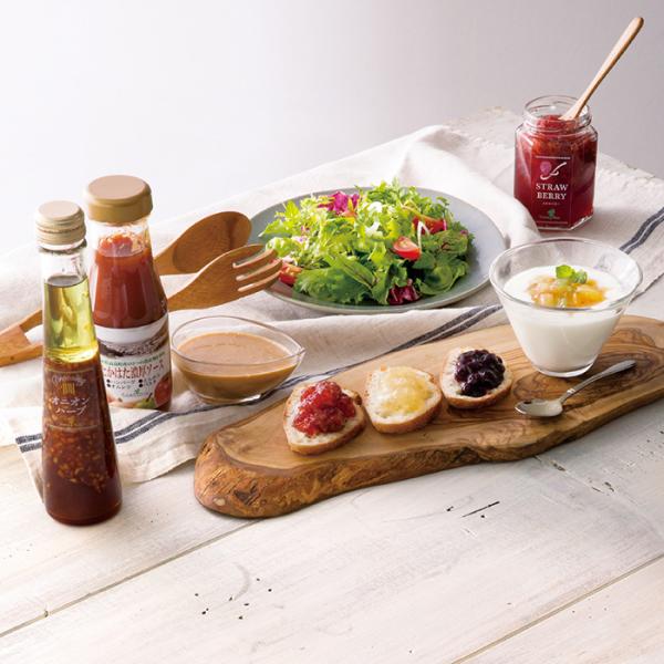 素材の持ち味を大切に仕上げたジャムとドレッシングの詰合せです。■うまいるのギフト■食事のおとも■パンのおとも■スタンダードギフト ドレッシング ジャム ジャム瓶