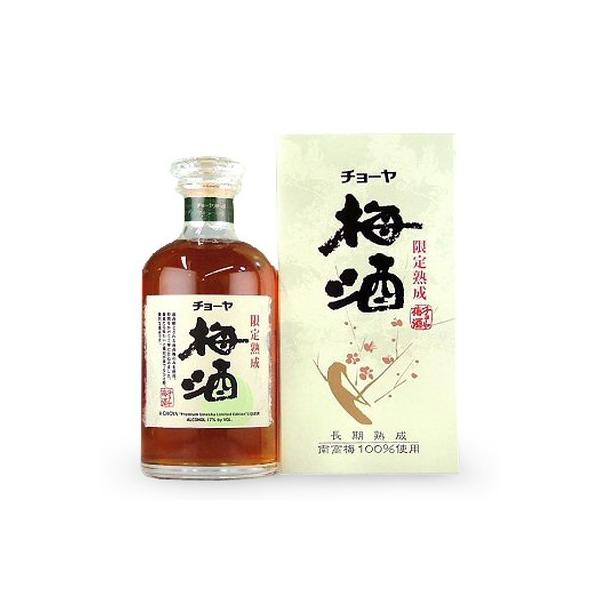 最高品質の素材を使用したチョーヤの高級梅酒。大粒の紀州産南高梅だけをふんだんに使用し、三年間丹念に熟成させた梅酒。産地：大阪府　製造元：チョーヤ梅酒度数：17度　容量：720ml種類：梅酒