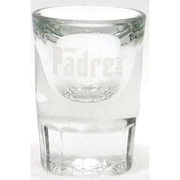 「ＰＡＤＲＥ」のロゴがプリントされた重厚感あるショットグラスです。
