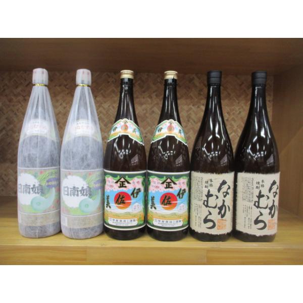 伊佐美　　　　　　　1,800ml　2,700円×2なかむら　　　　　　1,800ml　3,355円×2日南娘　   　　　　　1,800ml　2,770円×2上記6本セットになります。