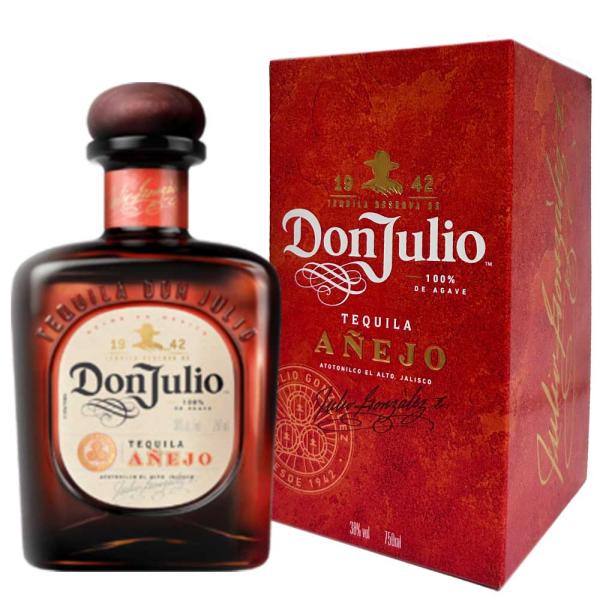 比類のないまろやかさを持つ高級テキーラ!!人里離れた高原で手作りされた逸品！ドン フリオ　アネホ　テキーラDon Julio  ANEJO容量：750mlアルコール度数：38度正規輸入品箱入り