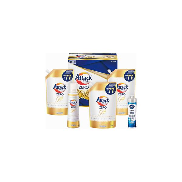 【内容】・アタックZERO本体580g×1・アタックZERO詰替用770g×3・キュキュットクリア除菌240ml×1★お中元やお歳暮などギフトにおすすめです。【送料に関して】＊この商品は、6個まで1個口分の送料。＊異なる形状や容量、その他の...
