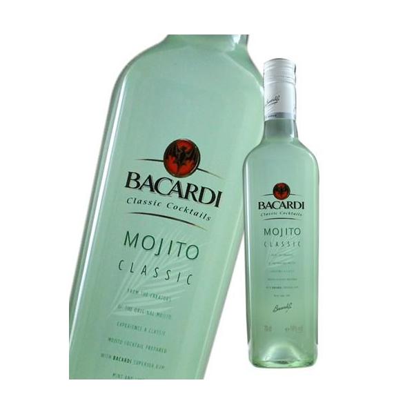 氷が入ったグラスにバカルディクラシックカクテルズモヒートと炭酸水を1:1の割合で入れ、軽くステアして完成。ミントの葉やカットライムを入れることでより本格的に。商品名：BACARD〓 CLASSIC COCKTAILS MOJITO品名：リキ...