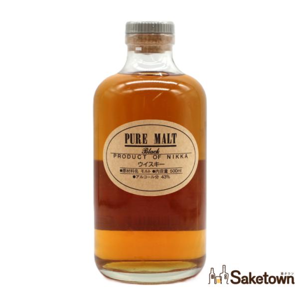 ニッカ ウイスキー ピュアモルト ブラック PRODUCT OF NIKKA PURE MALT BLACK 蒸溜所限定商品 43% 500ml 箱無し アルコール度数：43%内容量（ml）：500ml容器：瓶本数：1本※二次流通品※未開栓...
