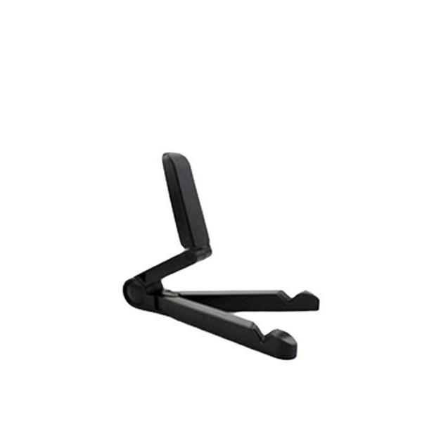 iPad タブレット スマートフォン 対応 折りたたみ式 スタンド（黒）１個です。※説明写真等に「白」のものも使ってます。◆商品正味重量：90g◆商品サイズ：185 * 31 * 23mm（折りたたんだ後）◆素材：高品質のABS素材製◆使用...
