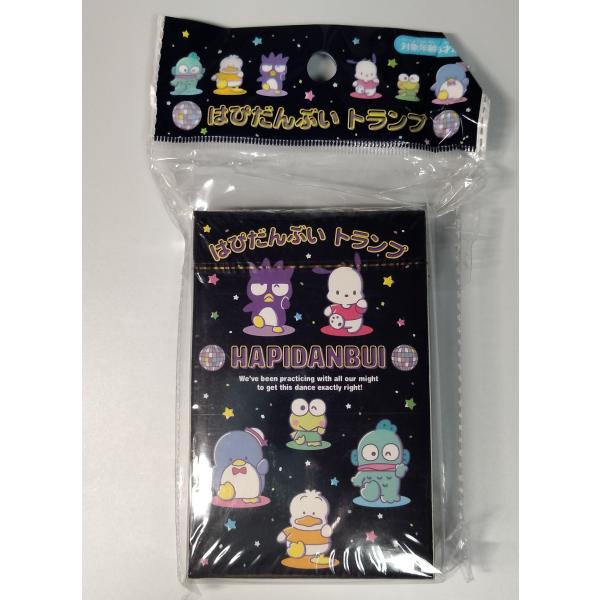 はぴだんぶい トランプ サンリオ キャラクターズ トランプ ハピダンブイ ポチャッコ ハンギョドン タキシードサム ケロケロッピ・表裏ともサンリオキャラクターズのイラスト。・カラフルでかわいいイラストがたくさん付属します。・トランプのサイズ...