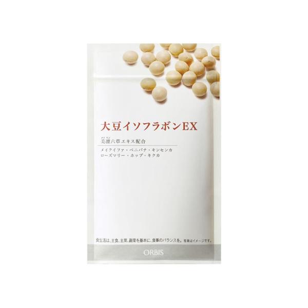 ■商品名： 大豆イソフラボンEX■内容量：30日分（250mg×60粒）■成分エネルギー1.5kcal、たんぱく質0.015g、脂質0.020g、炭水化物0.43g、糖質0.33g、食物繊維0.10g、食塩相当量0.00069g、大豆イソフ...