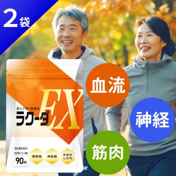 手足のしびれや関節痛の大きな原因のひとつが血行不良。そこから筋肉の硬直、神経の損傷といった悪循環に陥り、ますますしびれ・痛みが加速することに。ラクーダEXは、原因となる血流・筋肉・神経にアプローチする7つの有効成分を、ビタミン主薬製剤製造販...