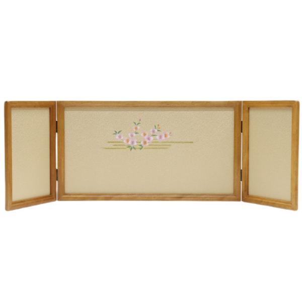 5000円以上お買上で北海道・沖縄・離島を除き国内送料無料(運賃弊社負担）アウトレット品。見本使用、展示品です。アウトレット品 雛人形三月屏風 屏風のみ 11号 刺繍 カスミに桜 華 飾り幅85〜90cm (22a-ya-2051) インテ...