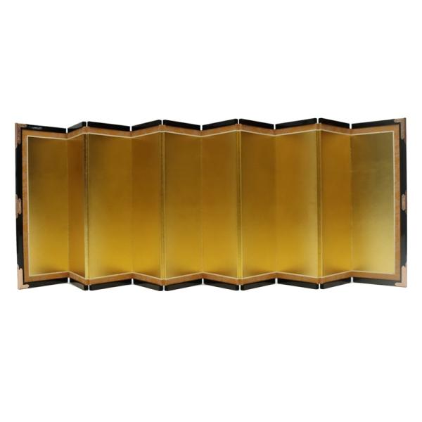 アウトレット品。見本使用、展示品です。アウトレット品 屏風 屏風のみ 15号 十曲屏風 一隻 新裏箔 幅105〜110cm (23a-ya-0292) インテリア ディスプレイ 見切処分品
