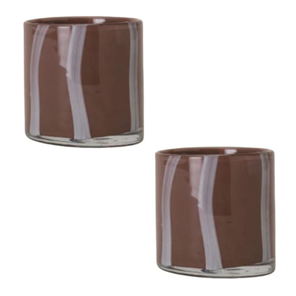 花・観葉植物用ポット エディタ 10 C Glass POT （2個入り） 67030 底穴なし 鉢タイプ （代引き不可） ミニポット FARM (p151)【代引き不可】　おしゃれに手軽にグリーンを楽しめるガラスポット。お部屋のインテリアに。