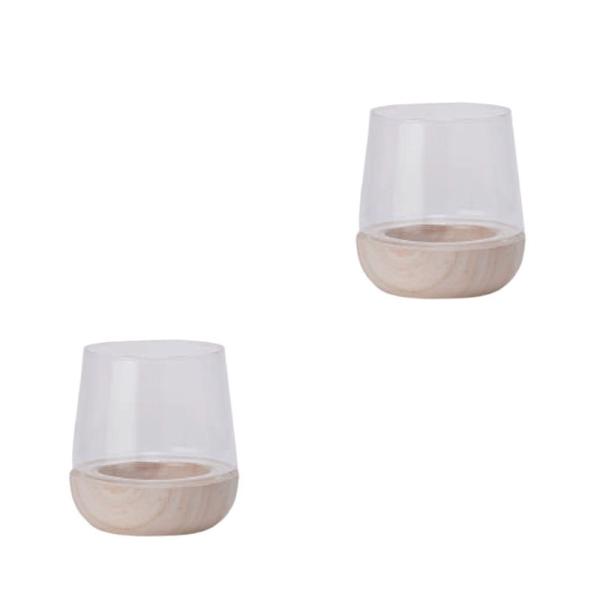 花・観葉植物用ポット スモールテラリウム N 11 TERRARIUM （2個入り） 93142 底穴なし （代引き不可） テラリウム FARM (p359)【代引き不可】　自然をコンパクトに楽しむテラリウムポット。お部屋のインテリアにガー...