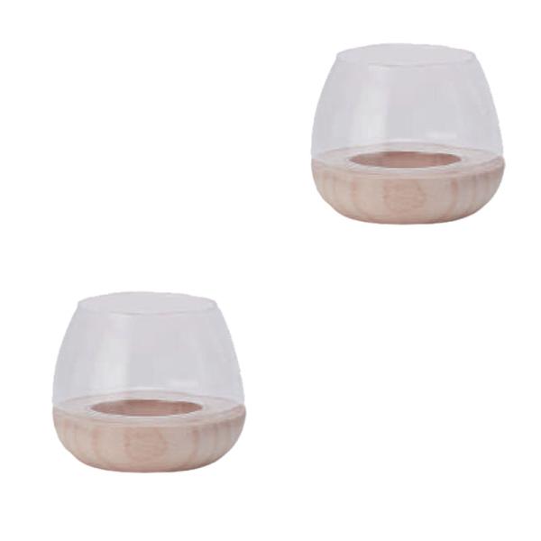 花・観葉植物用ポット スモールテラリウム F 11 TERRARIUM （2個入り） 93146 底穴なし （代引き不可） テラリウム FARM (p359)【代引き不可】　自然をコンパクトに楽しむテラリウムポット。お部屋のインテリアにガー...