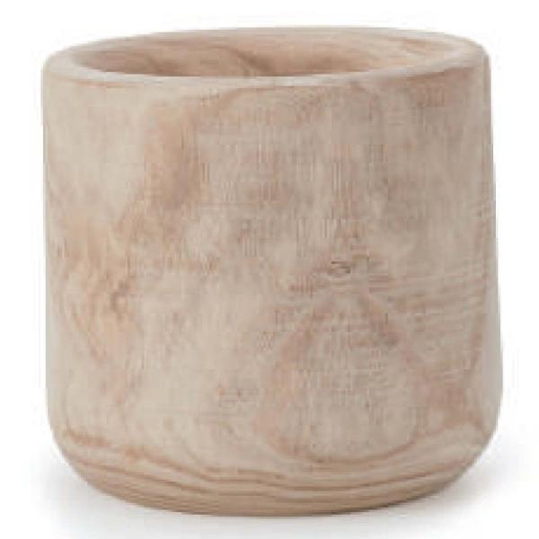 花・観葉植物用ポット ナチュラルウッド ポウロニア ユーポット M 30（1個入り）fp-001n30e [KTp417]中型鉢カバー （代引き不可） ホテル・オフィスビル・店舗 インテリア ディスプレイチーク、ラタン、桐、アカシア、自然木...