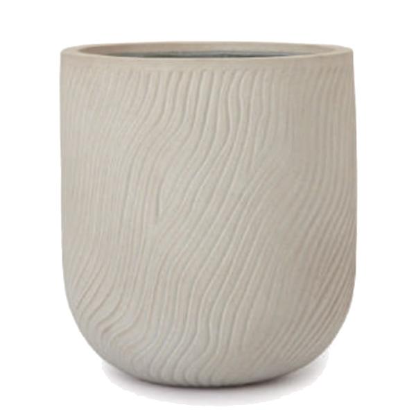 花・観葉植物用ポット ファイバーストーン ラケルタ S 33/A ベージュ（1個入り）fs-la1b33e [KTp119]中型鉢カバー （代引き不可） ホテル・オフィスビル・店舗 インテリア エクステリア空間に個性を加える、バラエティ豊か...