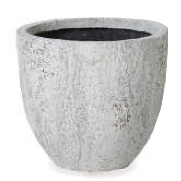 花・観葉植物用ポット オイスター ラウンド S 33/A（1個入り）oy-03rw33e [KTp155]中型ポット （代引き不可） ホテル・オフィスビル・店舗 インテリア エクステリアまるで牡蠣殻や岩礁ような自然の造形を思わせるファイバー...