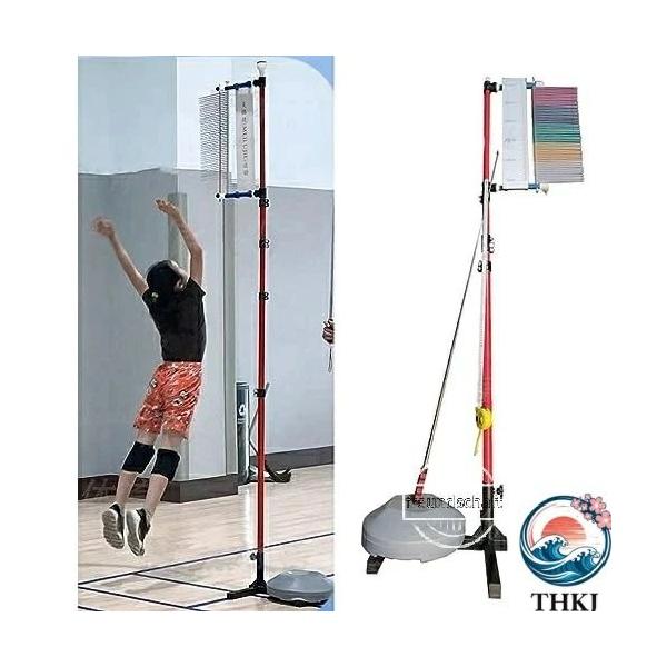 ? 【頑丈な素材】スチール垂直ジャンプテスターは、耐久性のある伸縮式システムであり、揺れるのは簡単ではありません。 ABSマテリアルターゲットベーン。 すべてのレベルのキャンプに非常に適しています。? 【調整可能な跳ね返りの高さ】ネジを調整...