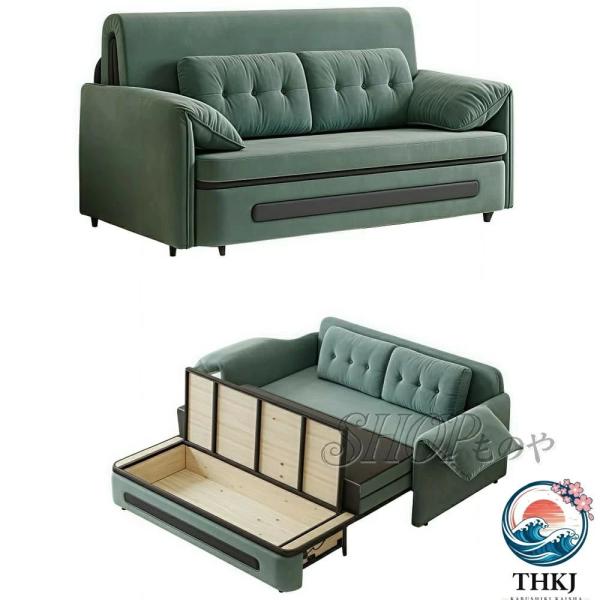 ? 【多機能デザイン】このコンバーチブルソファベッドは、スタイリッシュなソファから快適な引き出し式ベッドに簡単に変形し、小さなアパート、客室、または座席と睡眠の両方が必要なスペースに最適です。 その洗練されたモダンなデザインは、機能性とスタ...