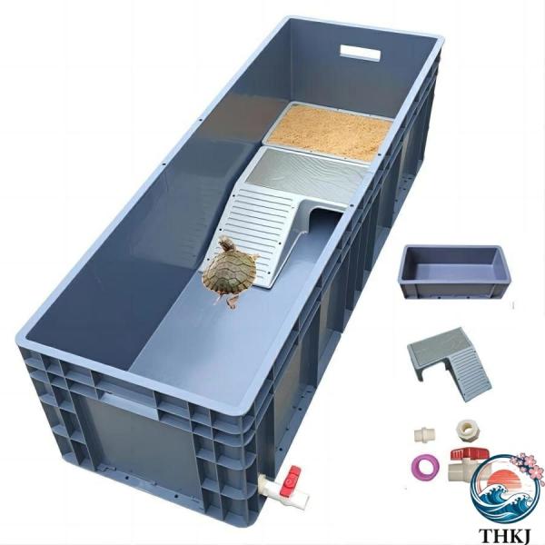 亀 水槽 大きい 亀の水槽 特大亀 飼育ケース 蓋付きカメ 水槽セット 初心者向け 爬虫類繁殖ボックス 排水孔 階段 日向ぼっこ台 爬虫類ケース 観察 脱走防止 両生