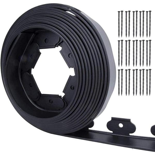 風景ガーデンエッジジングキット 境界線用 ランドスケープエッジングキット ブ 業務用 ガーデン 根止め芝止め見切り材エコエッジング 無斑 草 芝生の緑のベルトの花壇 庭の境界線ランドスケープエッジョンキット：ランドスケープエッジングロールは...