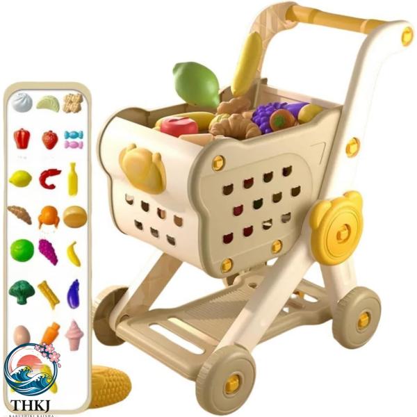 おままごとカート ショッピングカート 子供用 お買い物カート おかいものごっこ キッズ 幼稚園 保育園 早期教育 お店屋さんごっこ 男の子 女の子 クリスマス