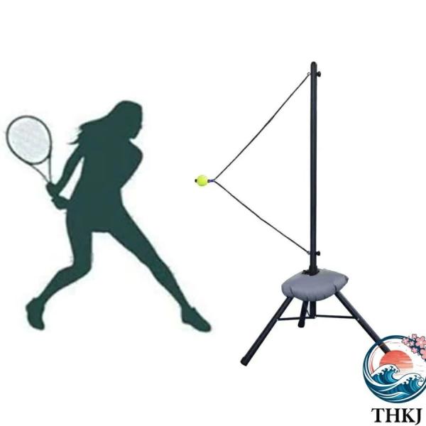 【テニス練習器具の素材】テニス練習器具厚みのある鋼管で作られており、変形せず、押し出しに耐性があります。 鉄製のトライアングルサポート接続により、堅さと耐久性が向上します。高温スプレーつや消し表面、傷防止、錆び防止、長期間のテニススイングト...