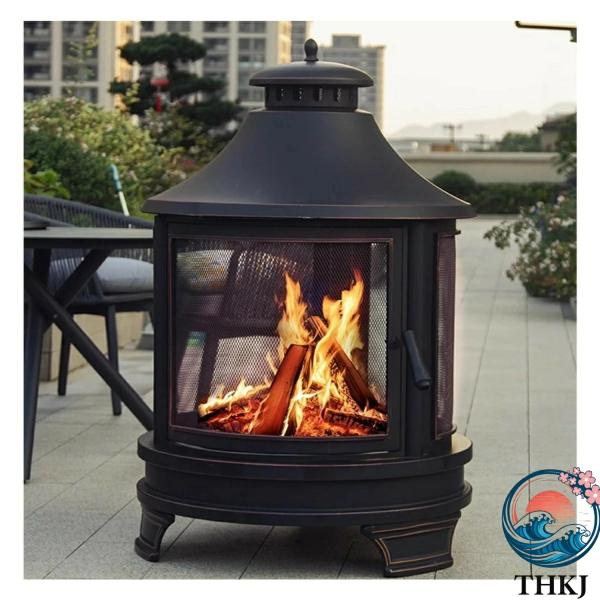 2-in-1多機能デザイン：この多機能グリルは加熱に使用できるだけでなく、バーベキューグリルとしても機能し、一年中使用でき、屋外パーティー体験を向上させます。空調とホットルームがオールインワン、暖かい部屋がオールインワンです。また、高い煙突...