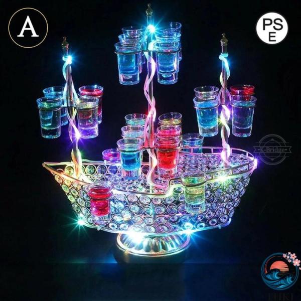 サイズ:?ワイングラスを送る? 【LED ワインラック】このカクテル グラス ホルダーは、バーで非常に美しく大気に見えます。また、LED ライトはパーティーで雰囲気を加え、充電可能です。 ワインディスプレイスタンドをより装飾的にします? 【...