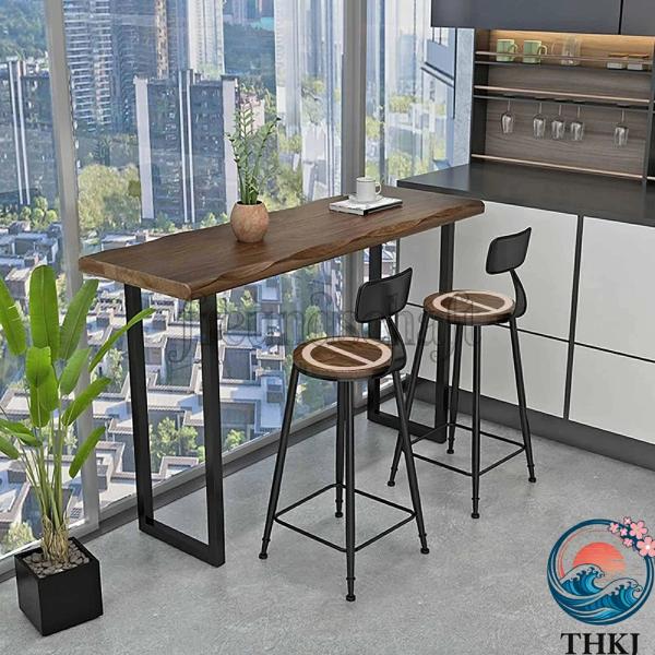 ? 製品サイズ：カウンターテーブル 長さ80/100/120/140/160/180 / 200cm、幅40CM、高さ105CM、厚さ5cmなど、さまざまなサイズオプションをご用意しています。さまざまなサイズでさまざまなスペース要件に適応で...