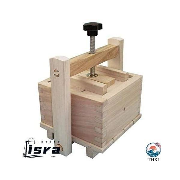 アップグレードされたデザイン：通常の家庭用豆腐機に基づいた圧力ネジを追加します。これにより、余分な水を簡単に形成して絞ることができます。耐久性と衛生：環境に優しい無垢の天然木で作られています。組み立てが簡単：組み立てと分解が簡単で、5つの簡...