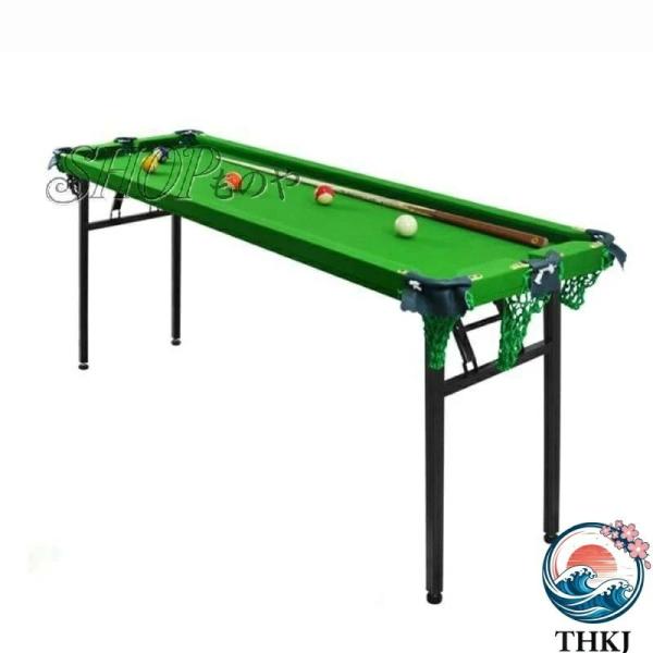? 便利：調節可能なフットパッド、柔軟な持ち上げ高さ、衝撃吸収と滑り止め、安定した耐荷重。ボールの入り口の端に高反発のゴムストリップが組み込まれており、ボールがより自由に跳ね返ります。? 環境に優しい素材：ビリヤード台は環境に優しい高密度ボ...