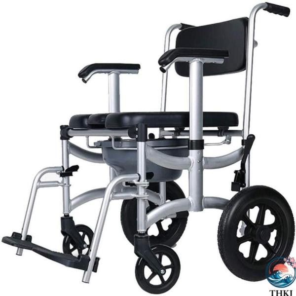 介護用 入浴用車いす 折りたたみ 入浴 車椅子 シャワー用車いす ブレーキトイレ付きの取り外し可能なポータブル、昇降アームソフト背もたれ 厚い座布団バスルー