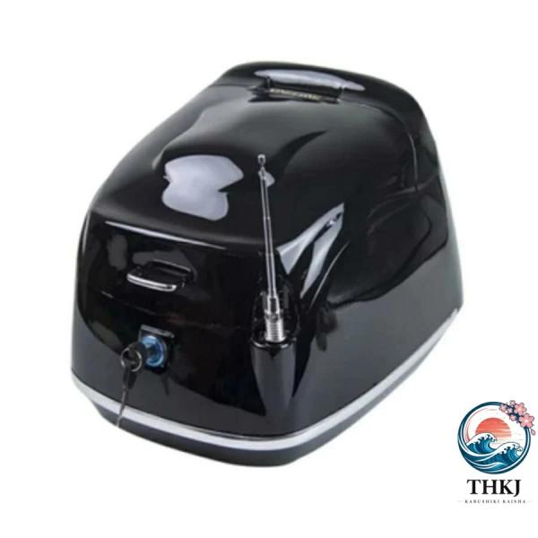 サイズ: 41cm×38cm×34cm。重量: 4kg。多機能使用: ほとんどの標準的なフレーム スクーター、オートバイ、モペット、または ATV に適しています。コンパクトでもしっかり収納できるので、通勤や通学にもぴったりのリアボックスで...