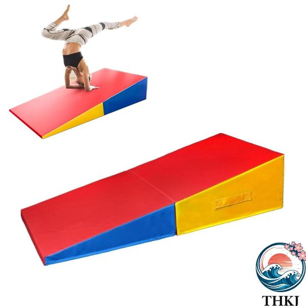 ? 【高品質素材】高密度EPEフォームをパッドとして、当社の傾斜体操マットは様々な異なるスキルのトレーニングにしっかりとした快適なサポートを提供します。破れにくいPUレザーの表面は、頻繁に使用する際に破れにくいです。? 【快適で変形しない】...