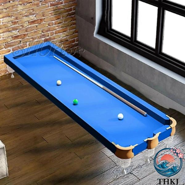 ? 安定性と頑丈な構造：このビリヤード台は折りたたみ式スタンドと併用することで、軽量で持ち運びに便利です。衝撃吸収性と滑り止め効果のある調節可能な脚により、凹凸のある地面にも柔軟に対応し、高さを柔軟に調整できます。補強された水平調整プレート...