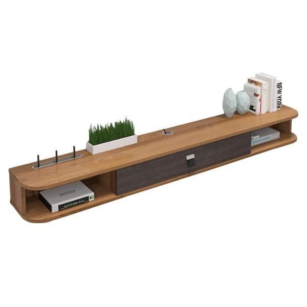 【省スペースで大容量】: 広々とした収納コンパートメントを備えたフローティングシェルフで、貴重なフロアスペースを解放します TV コンポーネント、ゲーム アクセサリー、本、装飾品を収納するのに最適です 【ワイヤー管理】: 壁に取り付けられた...