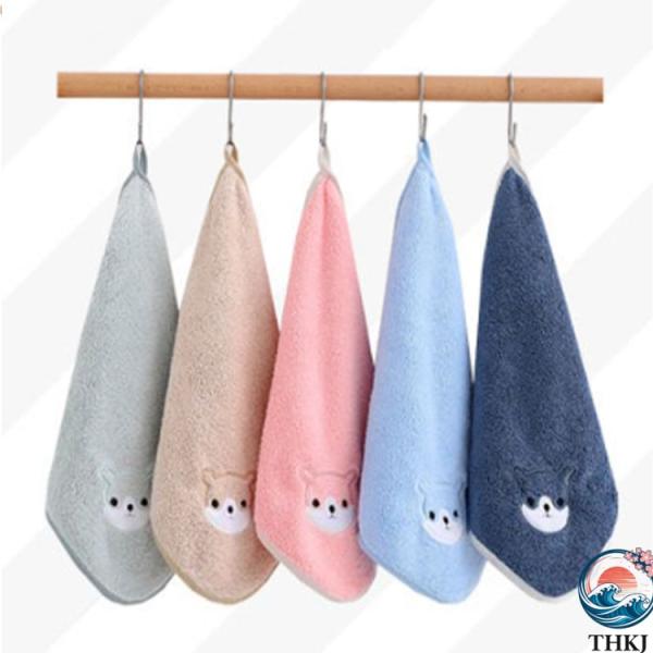 保育園 キッズ タオル 綿 紐付きタオル ループ付きハンドタオル ハンドタオル ハンカチ 小学校 通園 子ども 子供 5枚セット 女の子 男の子 手拭き ループタオル