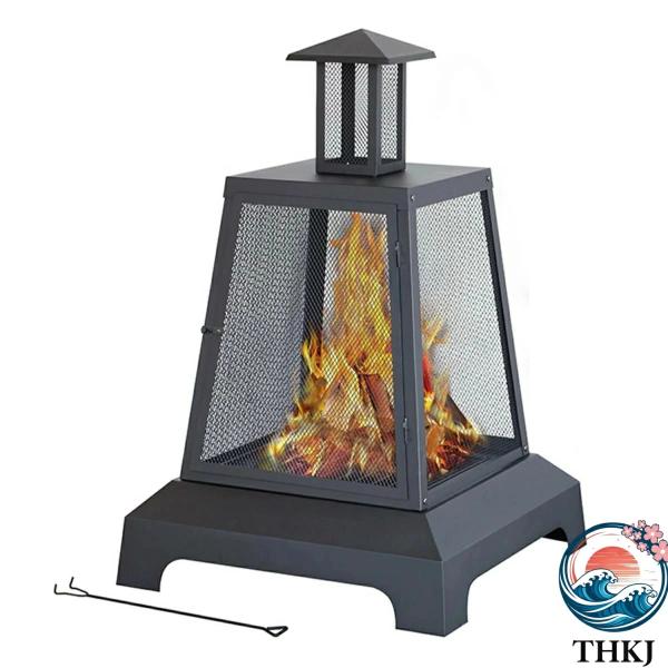 ? 【耐久性】炉本体は高品質の鋳鉄から精密に製造されています、高温環境に強く、防錆性、耐食性があり、厳しい屋外環境での使用に非常に適しています。? 【様々なアウトドアニーズに対応】薪ストーブを使えば、いつでもどこでも自分の庭でキャンプ、釣り...