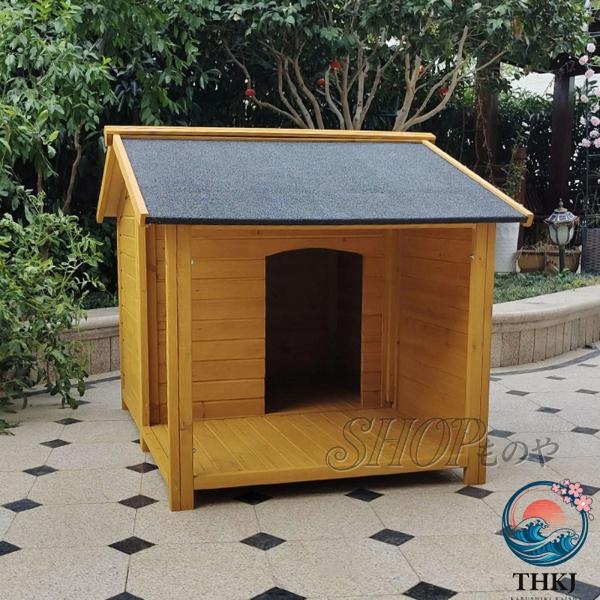 材質:木材色:ナチュラル梱包サイズ:?112 x 90 x 30 cm; 37 kg? 無垢材：犬小屋 犬 家 ドッグハウス 無垢材は丈夫で耐久性に優れた素材で作られており、長期間の使用が可能で、頻繁な交換の必要がありません。愛犬にとって安...