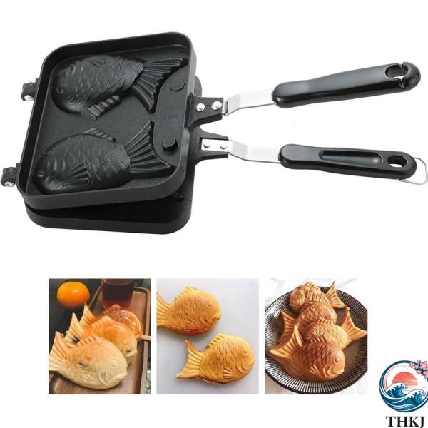 鯛焼き器 メーカー ih 直火式 鯛焼き 型 たい焼きメーカー こびりつきにくい アルミニウム合金製 鯛焼きメーカー 家庭用 DIY ダブル魚ベーキングモール たい焼き