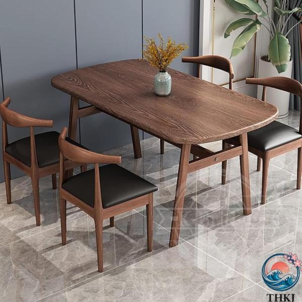 色:ナチュラルサイズ:80*120*75cm テーブル、椅子4脚付きスタイル:モダン形状:L字型商品寸法 (長さx幅x高さ):?10 x 10 x 10 mm? 【人間工学に基づいたデザイン】シンプルな座り心地で、背もたれには角度がついてお...