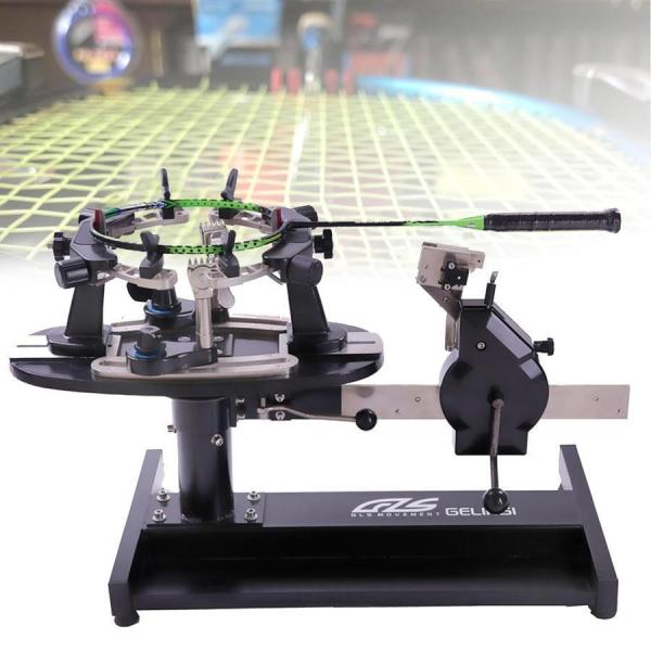 【バドミントン専用手動ストリングマシン】 6 点取り付けシステムと調整可能な V ブレースは、フレームへのストレスを限に抑え、ストリングを張る際のフレームの歪みを軽減するように設計されています。【デスクトップストリングマシン】 超滑らかなレ...