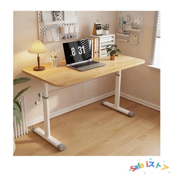 この手動昇降式デスクは、快適なオフィス／学習スペースを提供します。幅60cm、全3サイズの長さをご用意。耐荷80kg以上で、パソコン2台と事務用品、コーヒーカップも余裕で配置可能です。昇降機構はシンプルかつ極めて安定した構造で、がたつきや急...