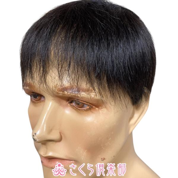 (top-300はMサイズとLサイズがございます　こちらはMサイズです)商品名 / 男性用メンズ部分ウィッグ人毛100% ショートMサイズ  top-300 医療用にも最適。構造 / 機械植え製で毛量もしっかり毛の立ち上がりも大変自然毛質 ...