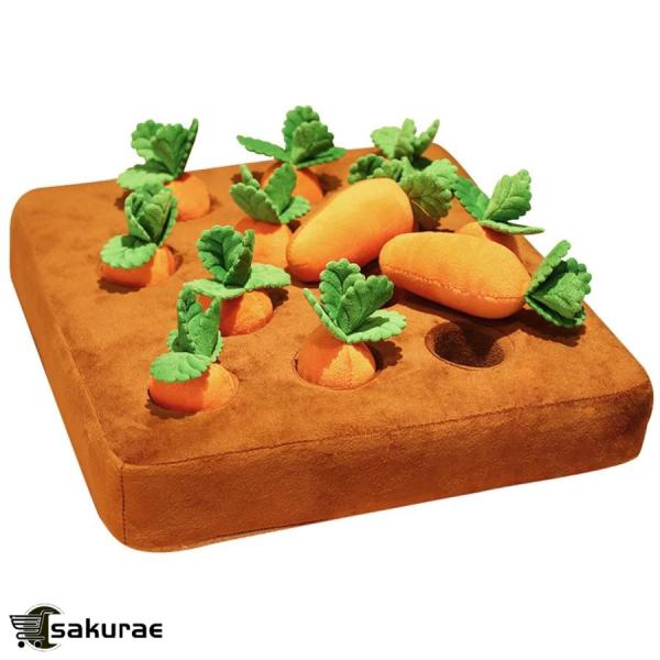 ?【高品質素材】厳選された高品質のクリスタルコットンとスポンジ素材で作られたインタラクティブ犬用おもちゃは、柔らかく、丈夫で耐久性があり、高性能の弾力性を備えています。?【興味深いニンジンスタイリング】興味深いニンジンスタイリングを備えた犬...